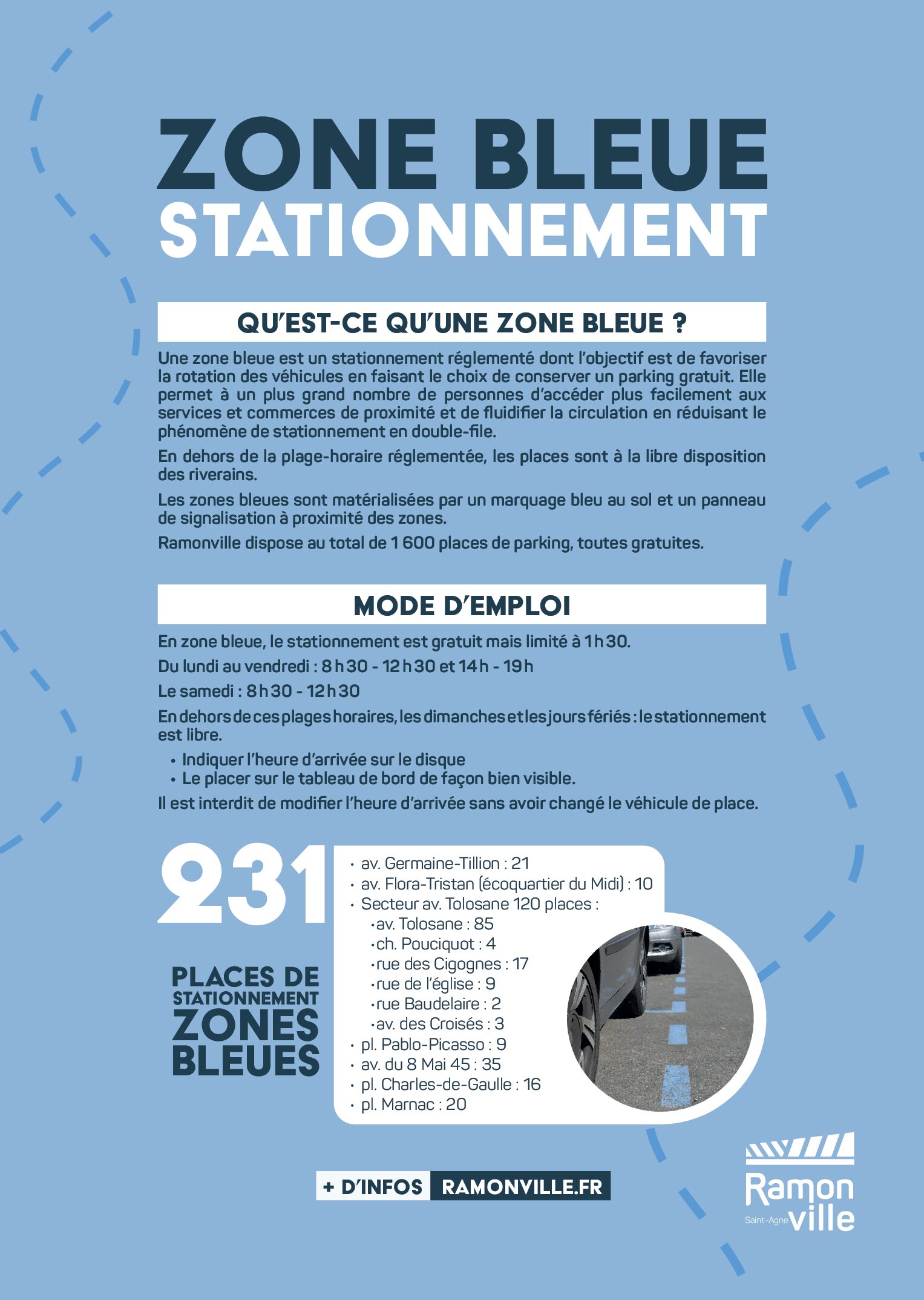 Flyer Zone Bleue - Ville de Ramonville